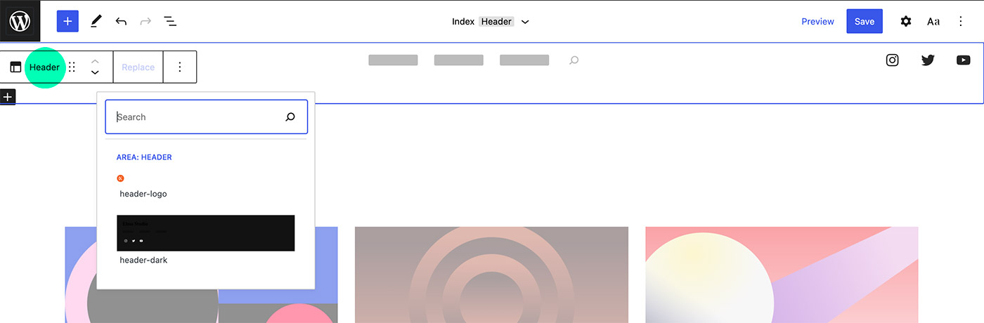 How To Customize The Header In WordPress New Site Editor AinoBlocks Blog